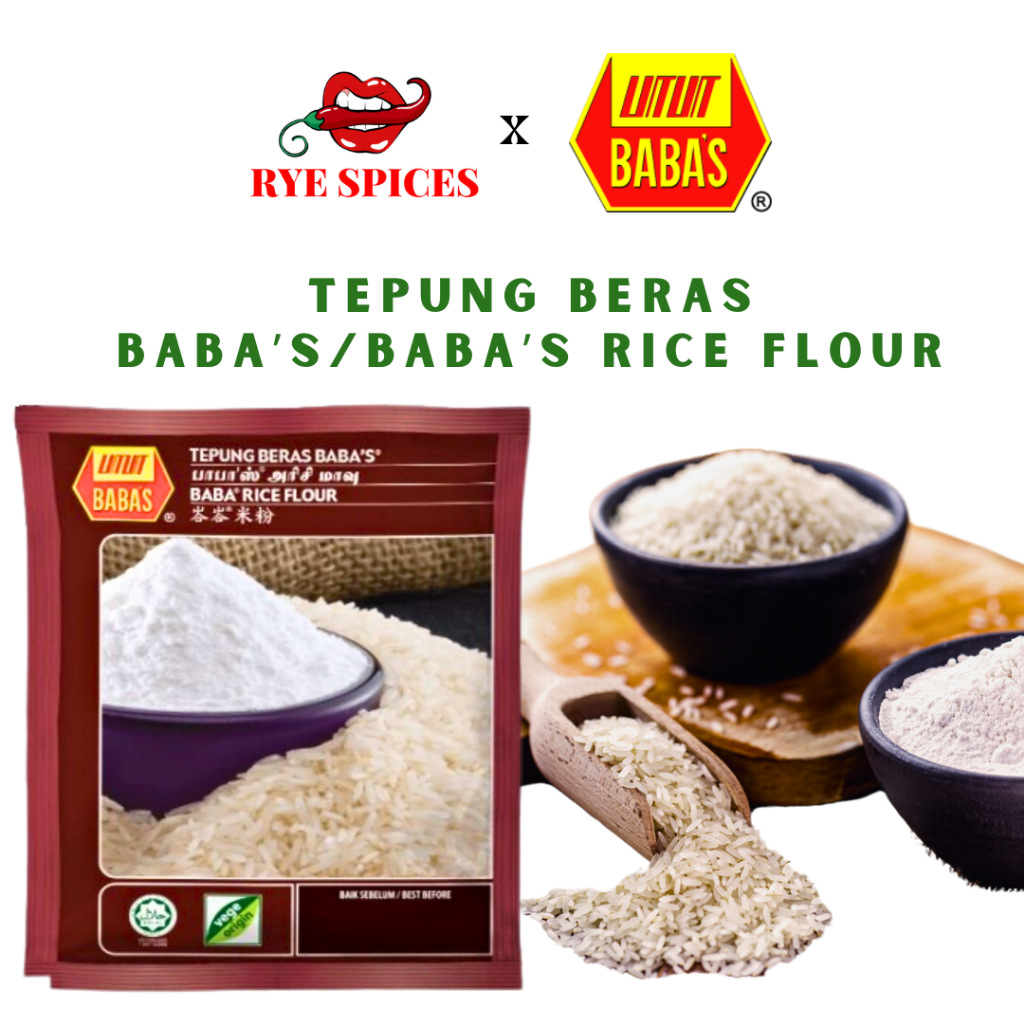 Baba's Rice Flour/Tepung Beras Baba's Halal 500g | Shopee Malaysia