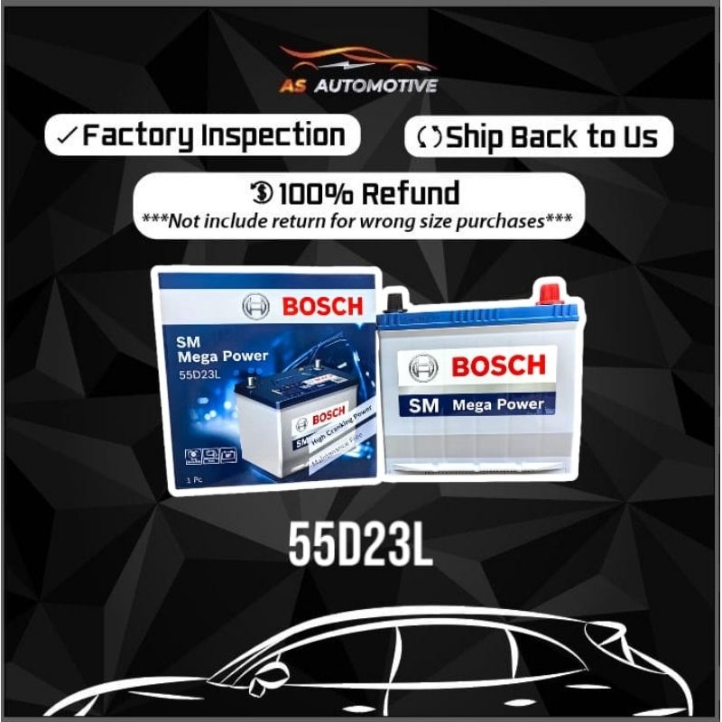 55D23L Battery BOSCH Car Battery - Camry Bateri Kereta Exora Car Battery | Shopee Malaysia