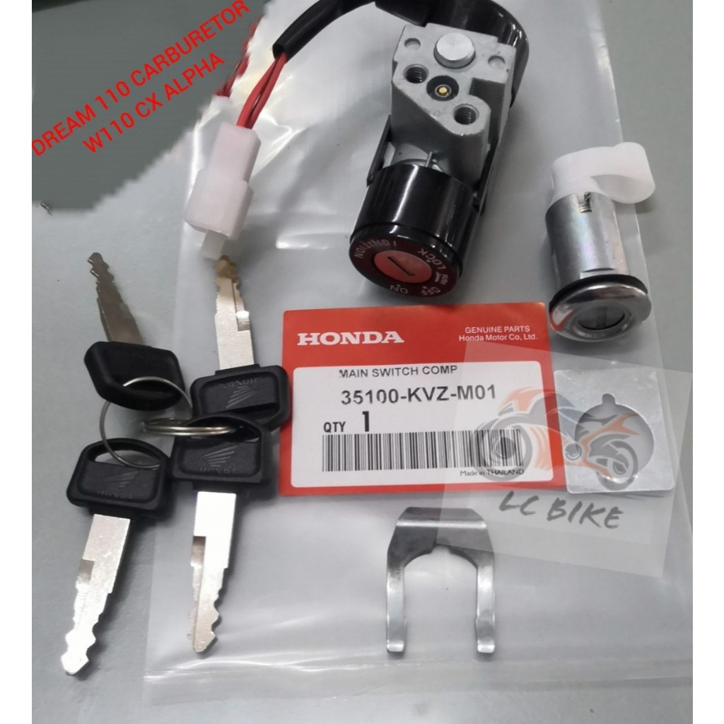 HONDA WAVE ALPHA CX110 FI MAIN SWITCH SET ORIGINAL THAILAND DREAM110 ...