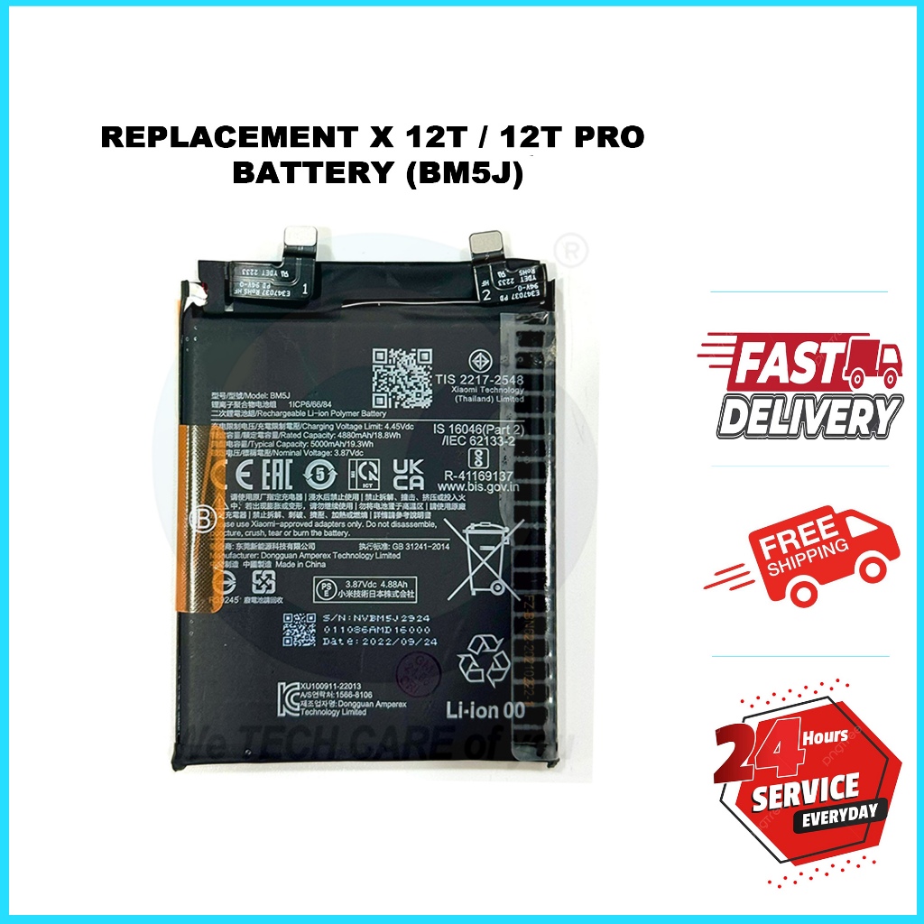 TC X MI 12T / 12T PRO BATTERY (BM5J) | Shopee Malaysia