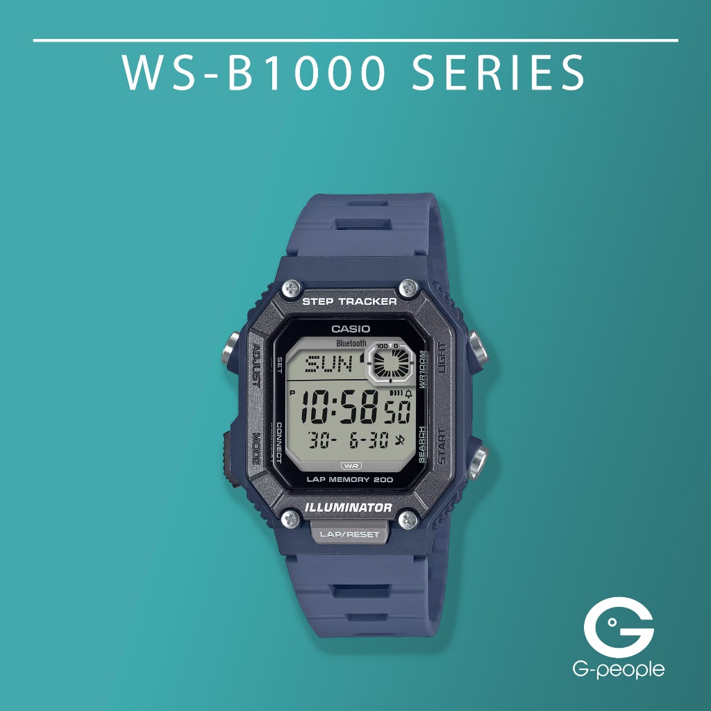 CASIO WS-B1000-2AV / WS-B1000-2A / WS-B1000 DIGITAL BLUETOOTH STEP TRACKER SPORTS WATCH 100% ...