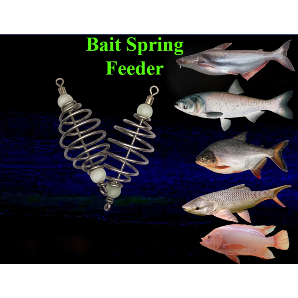 2pcs Fishing Bait Spring Umpan Memancing mata bom Heavy Duty Steel 65mm ...