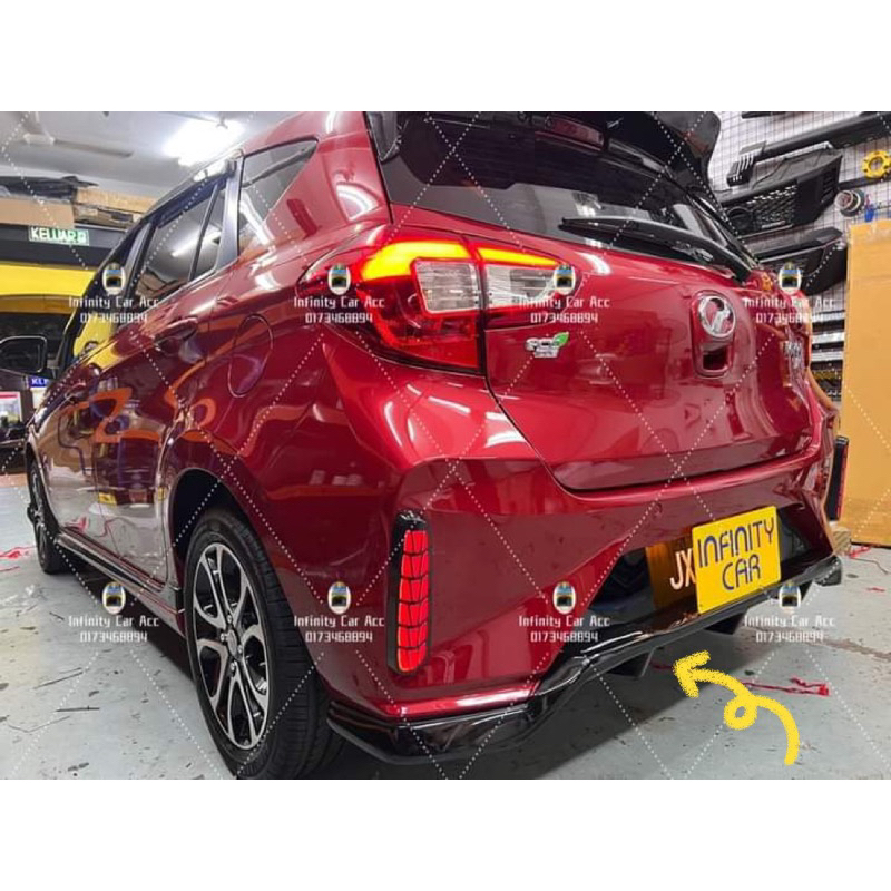 Perodua Myvi Facelift FL 2022 Rear Diffuser V1 Pu | Shopee Malaysia