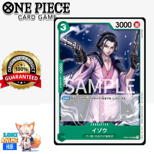 ORIGINAL 3 Cost Izo AA full art Character OP01-033 UC One Piece Card Game optcg | Shopee Malaysia