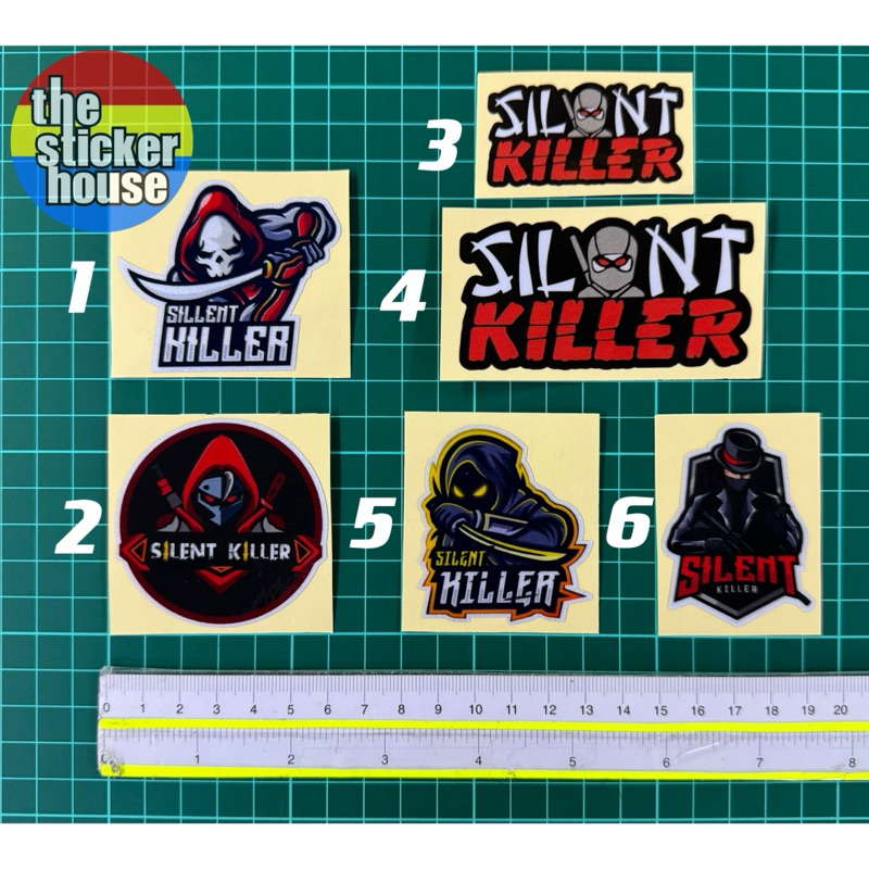 SILENT KILLER STICKER PRINTING LAMINATED REFLECTIVE | Shopee Malaysia