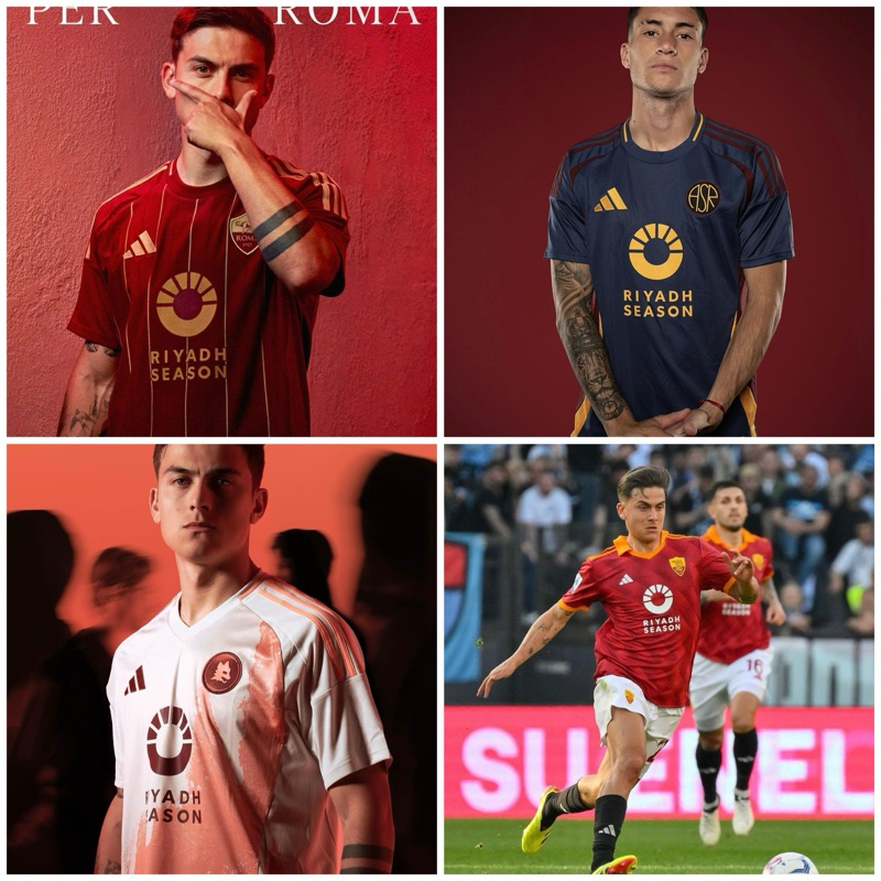 NEW 24/25!!! AS Roma Home & Away & & 3rd & 4th Fans & Player Issue Kit ...