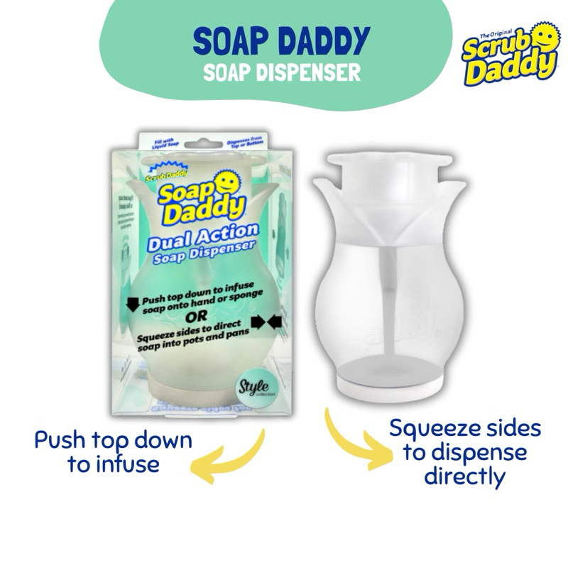 [Scrub Daddy MY] Soap Daddy Dual Dispenser by Scrub Daddy White ...
