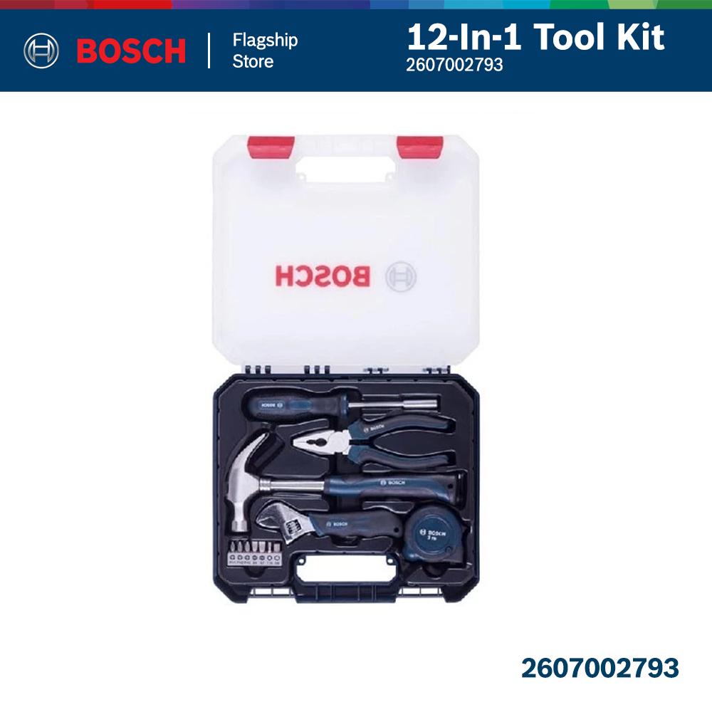 BOSCH 12-In-1 Multifunction Household Tool Kit - 2607002793 | Shopee ...