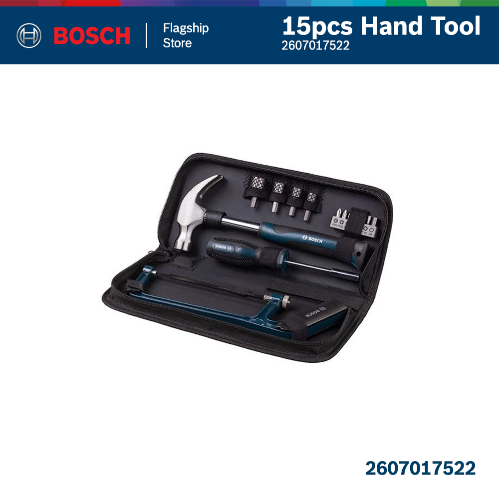 BOSCH Professional 15pcs Multi-Function Hand Tool Mixed Accessories Set - 2607017522 | Shopee ...