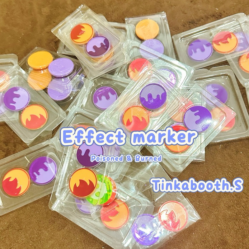 pokemon trading card game poisoned marker burned marker PTCG MARKER ...