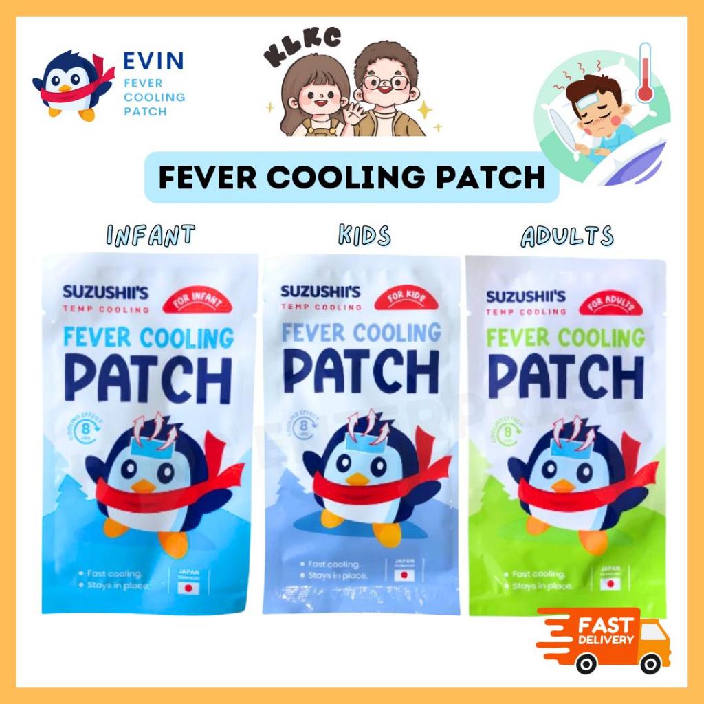 [100% ORIGINAL] EVIN Plaster Demam EVIN Fever Cooling Patch Infant/Kids ...