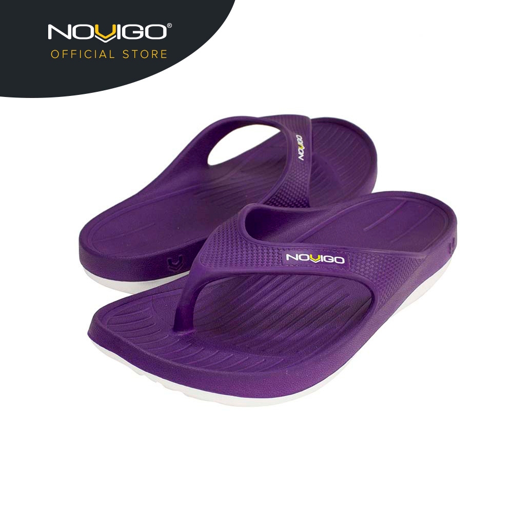 Novigo® Ibiza Dual Density Unisex EVA Sandal (Mitten Purple/Cotton ...