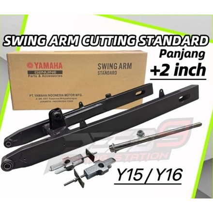 Y15 Y15ZR Y16 LC135 swing arm standard + 2inch y15zr arm +2inci cutting ...
