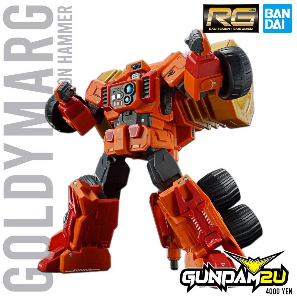 BANDAI RG Goldymarg Goldion Hammer - Real Grade Gao Gai Gar GGG Plastic ...