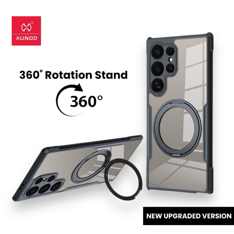 XUNDD 360 Rotatable Stand Case for Samsung S25 Ultra/S24 Ultra/S24 FE /S24Plus /S23Ultra ...