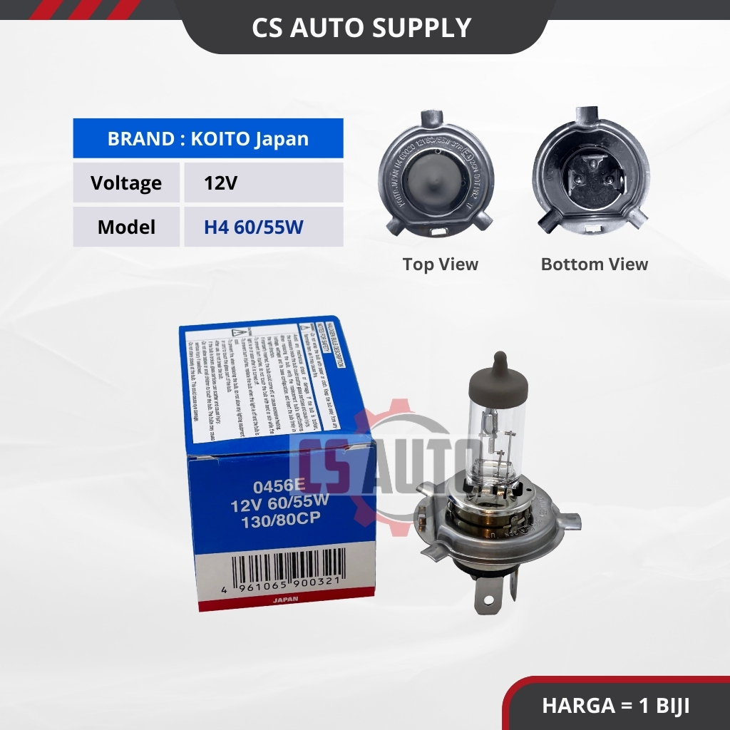 CS 1pc Koito JAPAN H4 Sebiji 12V 60/55W Halogen Bulb 3pin for Car Head Lamp 100% original ready ...
