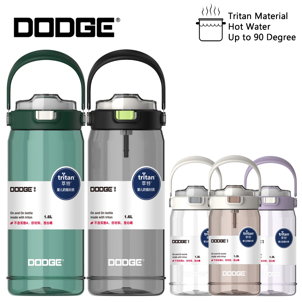 DODGE Big Bucket Large Capacity Leakproof Tritan BPA-Free Water Bottle ...