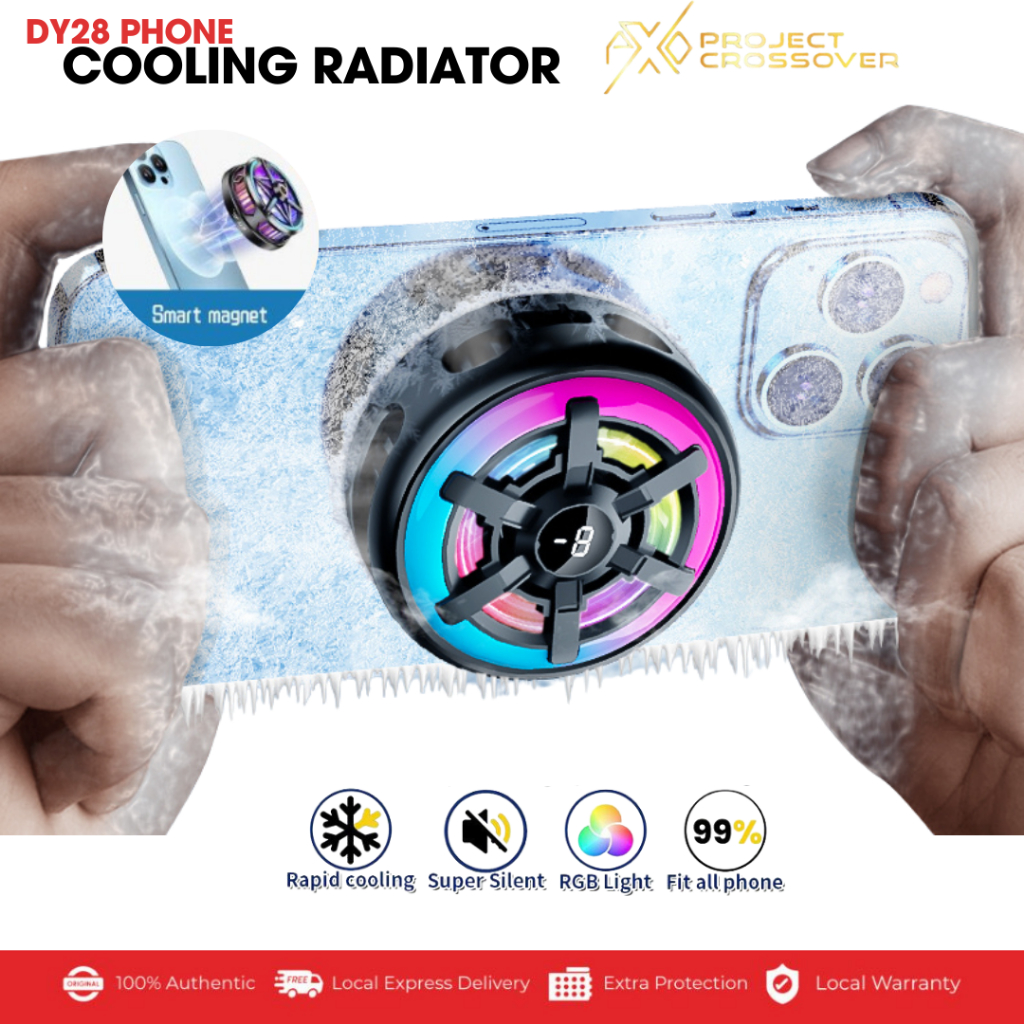PXO Magnetic Phone Cooler HeatSink Ice Cooling Radiator Cooling Fan ...