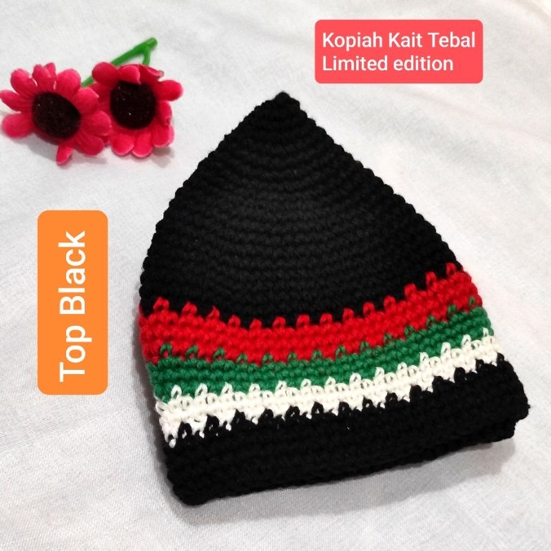 kopiah Kait Palestine saiznya boleh renggang 21"inci hingga 23 inch ...