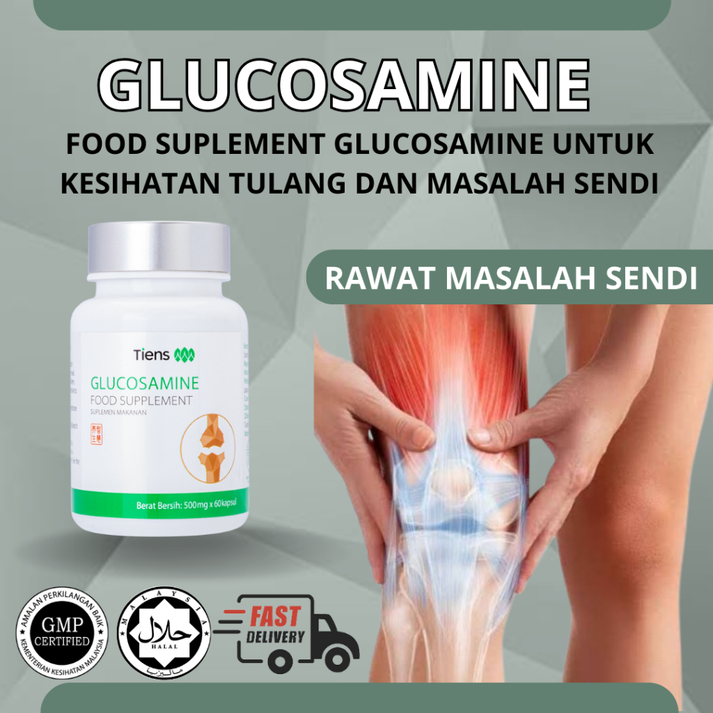 Supplement GLUCOSAMINE Kapsul Ubat Sakit Sendi Dan saraf, otot, tulang ...