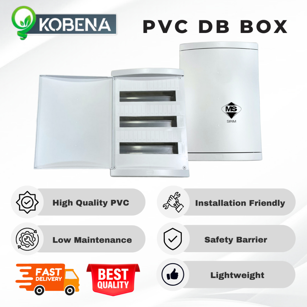 Kobena PVC MCB DB BOX 45WAY SIRIM APPROVED | Shopee Malaysia