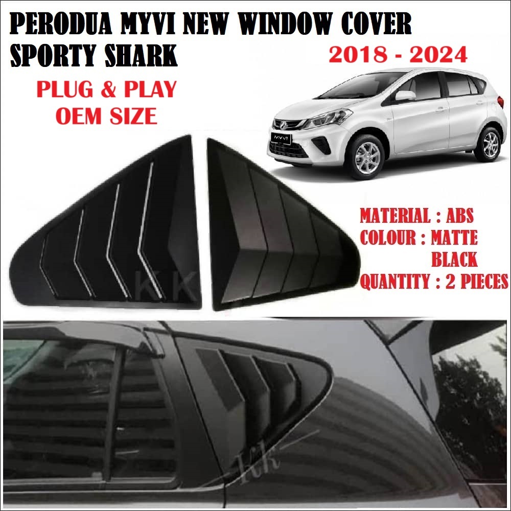 2Pc Car Mirror Cover Myvi Rear Triangle Window Cover Shade Mustang ...