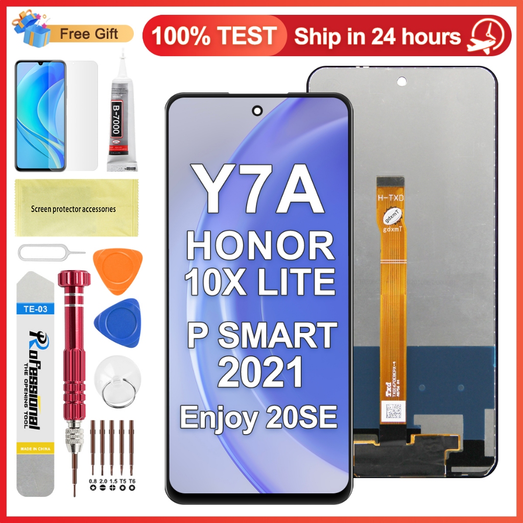 OLED LCD HUAWEI Y7A / ENJOY 20 SE / P SMART 2021 / Honor X10 LITE ...