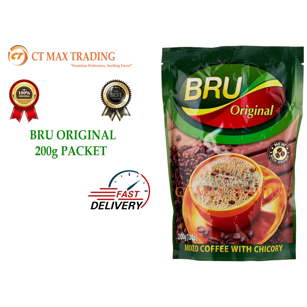 Bru Original Rich Aromatic Coffee Packet (200g) | Shopee Malaysia