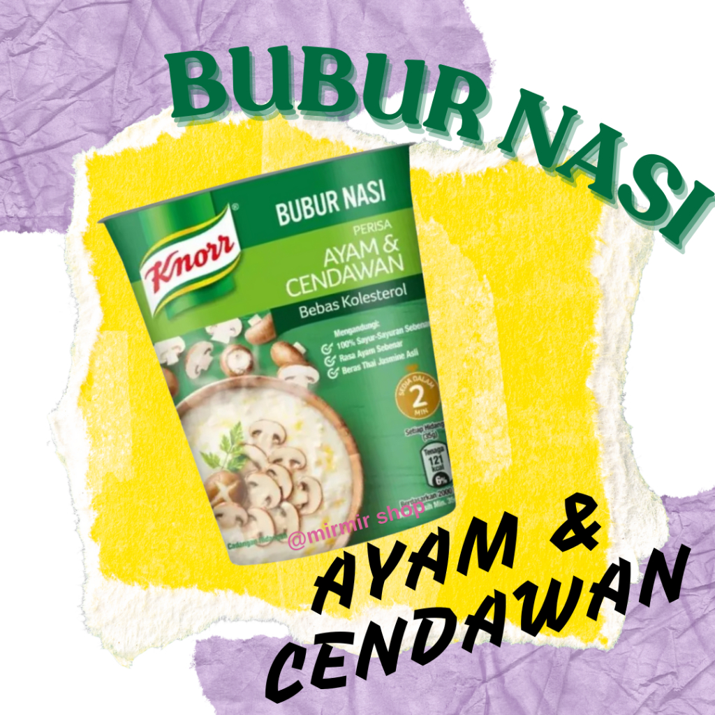 Bubur Nasi Knorr Ayam & Cendawan | Shopee Malaysia