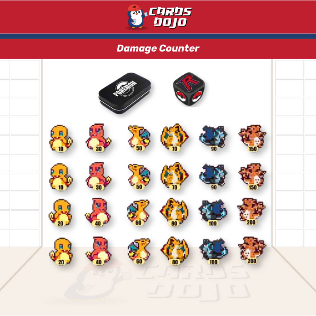 [READY STOCK] Acrylic Damage Counter Charizard Series for Pokemon TCG ...