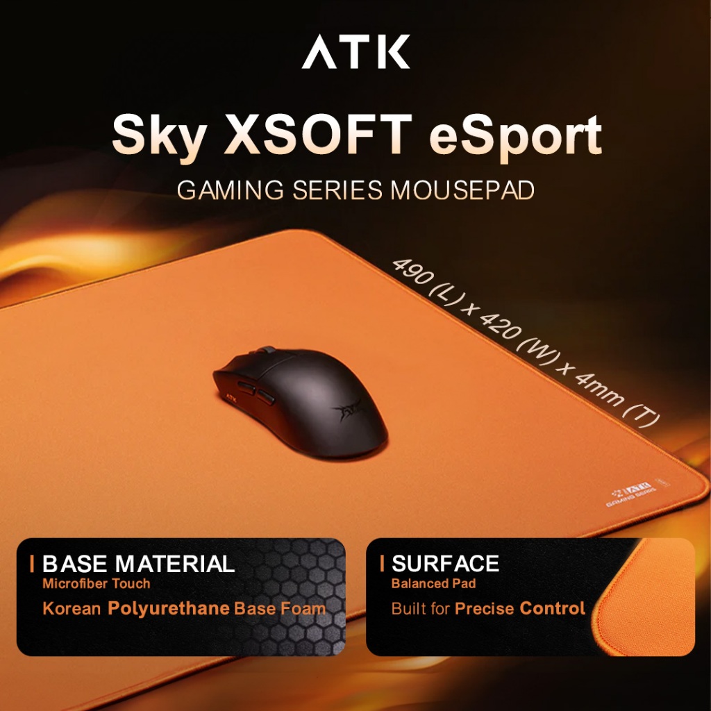 # ATK Sky XSOFT eSports Gaming Mousepad # [490x420x4mm] | Shopee Malaysia