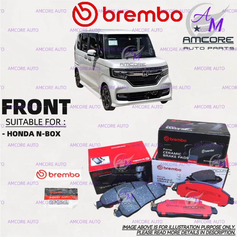 HONDA N-BOX NBOX (NO TURBO) JF3 / N BOX - BREMBO BRAKE PADS / CERAMIC ...