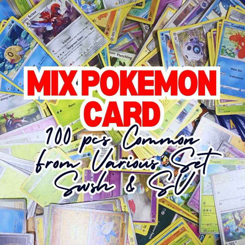 Pokemon TCG Pokemon Common Card Mix & Random | Shopee Malaysia