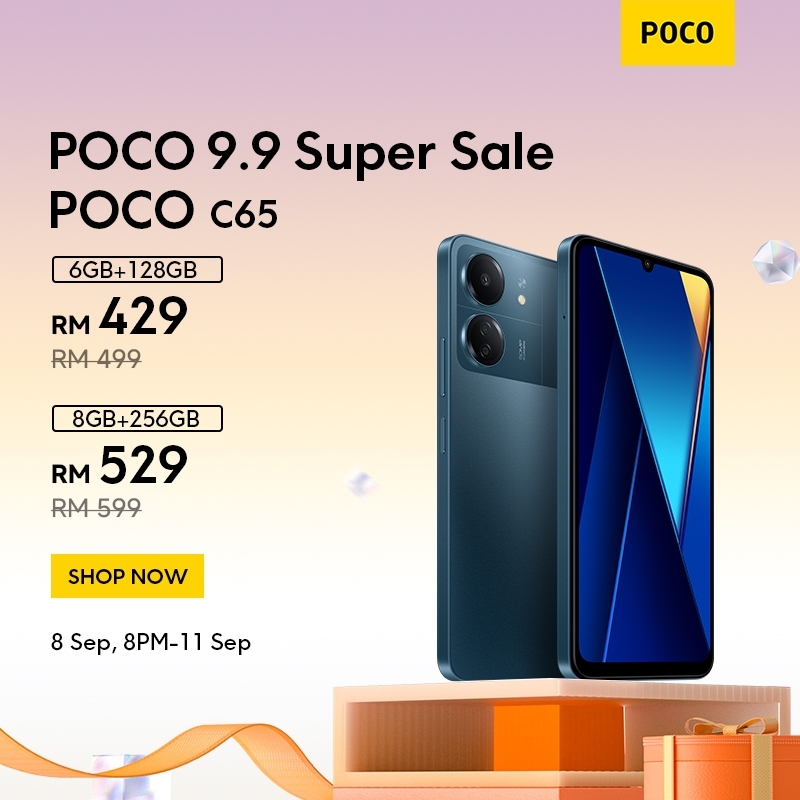 POCO C65 Smartphone | 6+128GB/8+256GB, powerful MediaTek G85, 50MP AI triple camera | Shopee ...