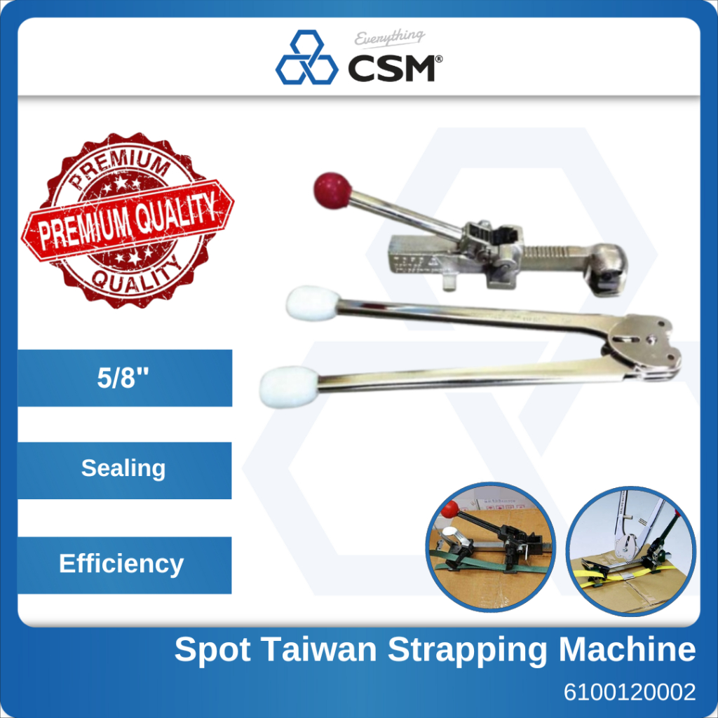 SPOT 5/8'' STEEL STRAPPING PACKING MACHINE AND STRAPPING Clamp( MADE IN ...