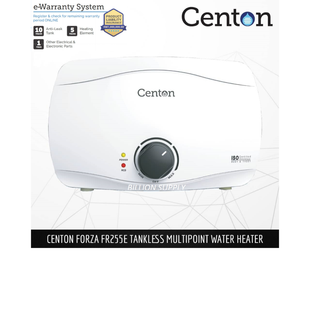 CENTON MULTIPOINT FORZA TANKLESS INSTANT WATER HEATER FR255 Extreme ...