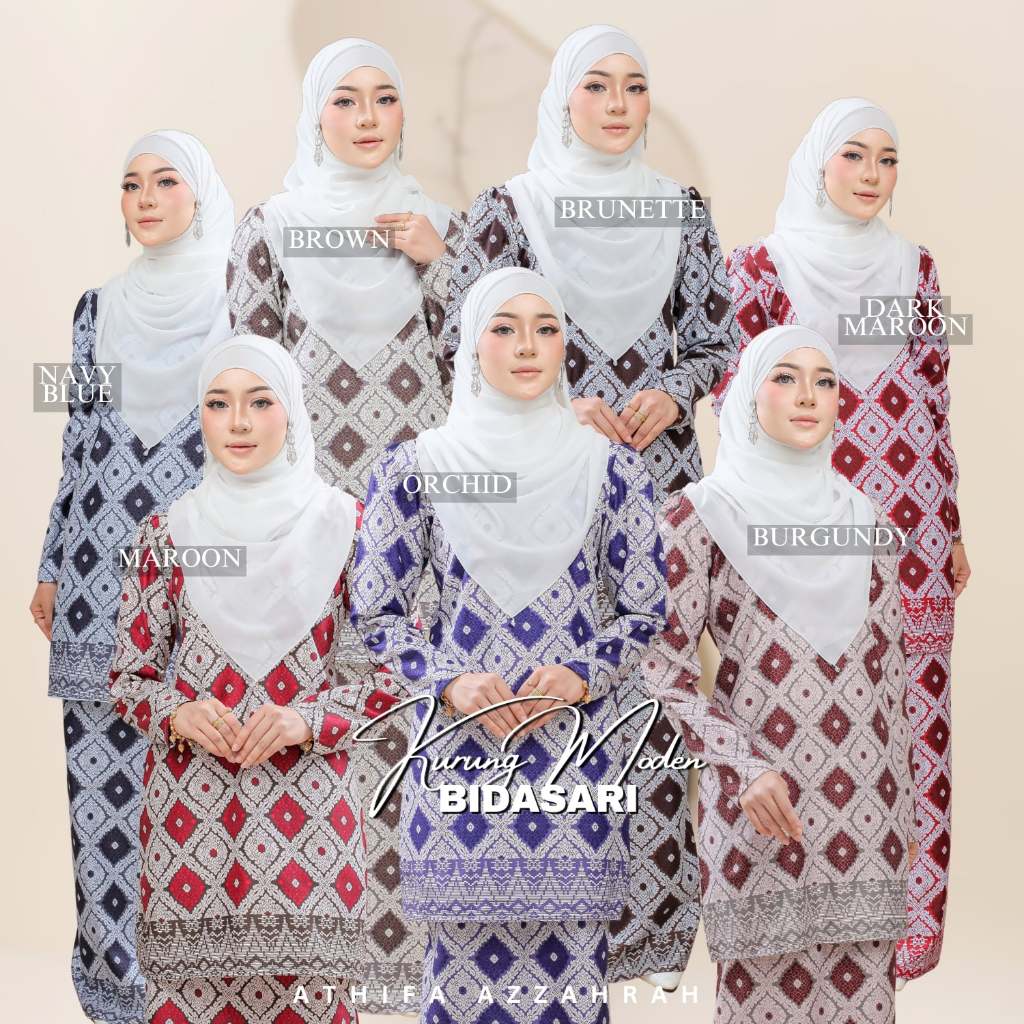 KURUNG BIDASARI by Athifa Azzahrah - Kurung Cotton moden 2025 | baju ...