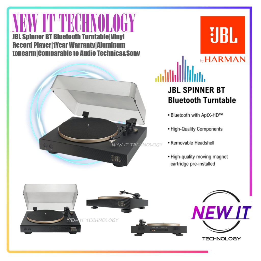 JBL Spinner BT Bluetooth Turntable|Vinyl Record Player|1Year Warranty ...