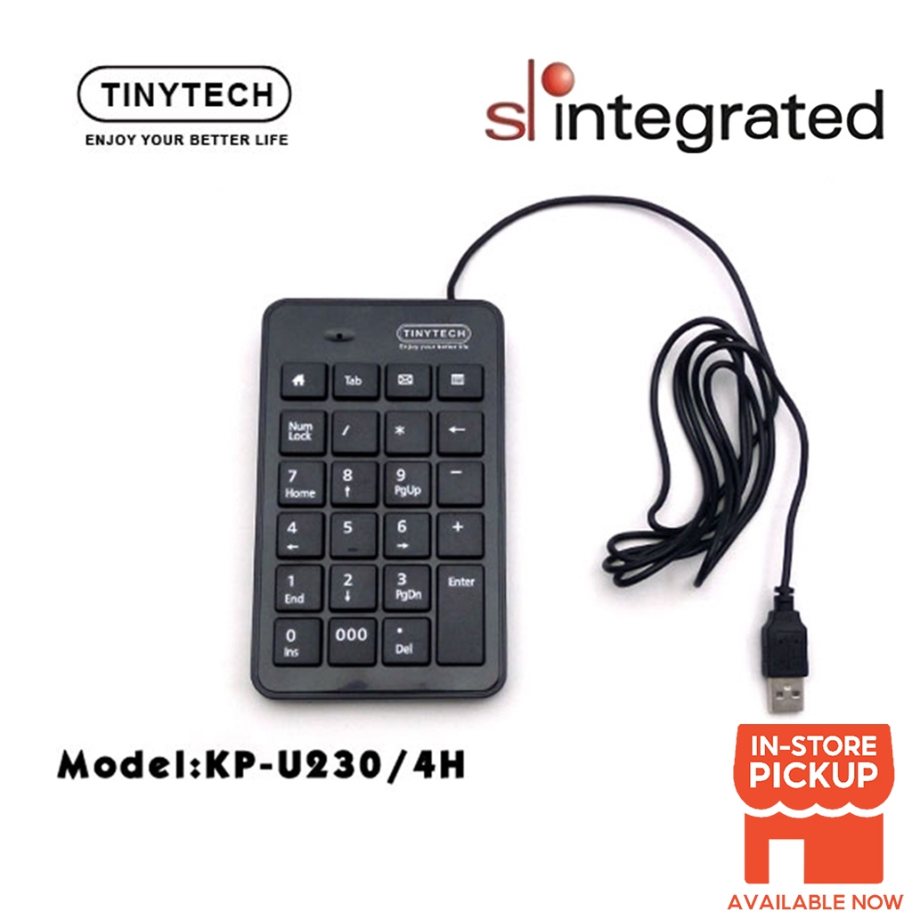 TINYTECH USB NUMERIC KEYPAD KP-U230/4H | Shopee Malaysia