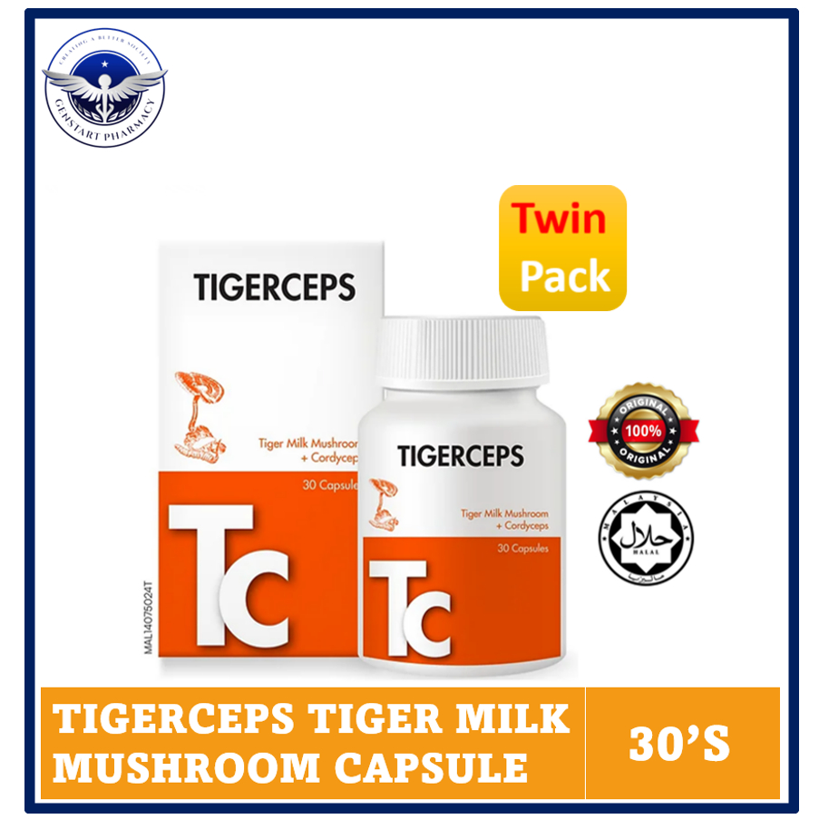 TIGERCEPS TIGER MILK MUSHROOM PLUS CORDYCEPS CAPSULE (2 X 30'S) READY ...