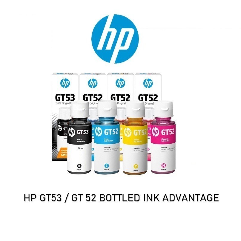 HP GT53 & GT52 ORIGINAL INK BOTTLE FOR GT5810 , GT5820 , HP 315 , HP ...