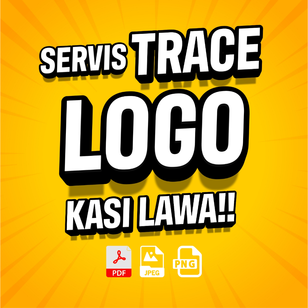 SERVICE TRACE LOGO – Tukar Logo Pecah Jadi Vektor Padu! | Shopee Malaysia