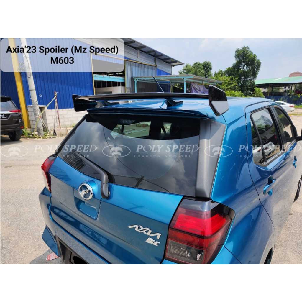 Perodua Axia 2023 MZ Speed Spoiler Fiber | Shopee Malaysia
