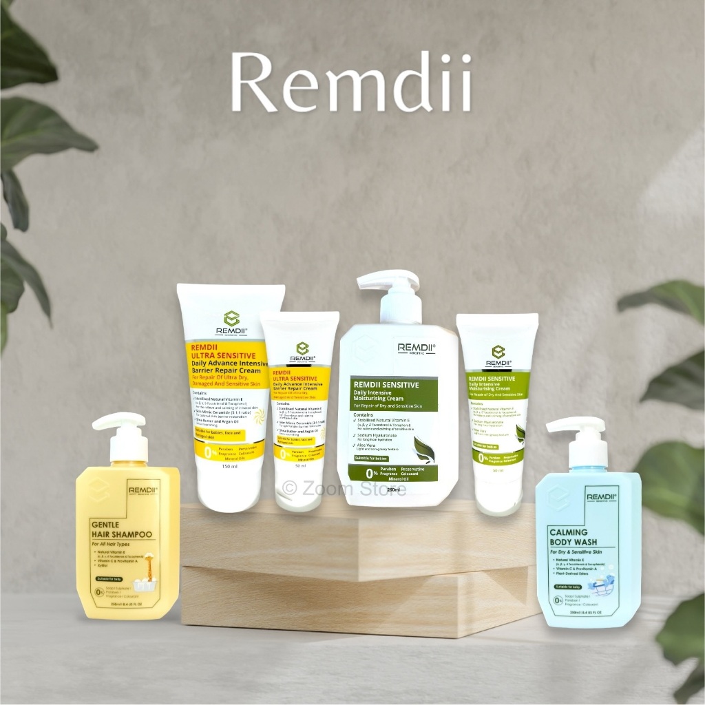 Remdii Sensitive Series Moisturising Cream Sensitive Ultra Shampoo Body ...