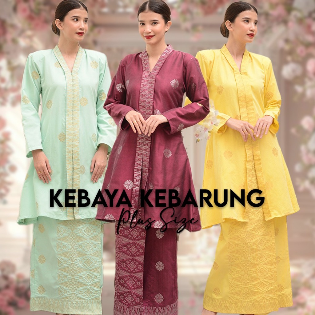 Plus Size Kebaya Kebarung Size 3xl-8xl I Kebaya Kebarung IKebaya Cotton ...