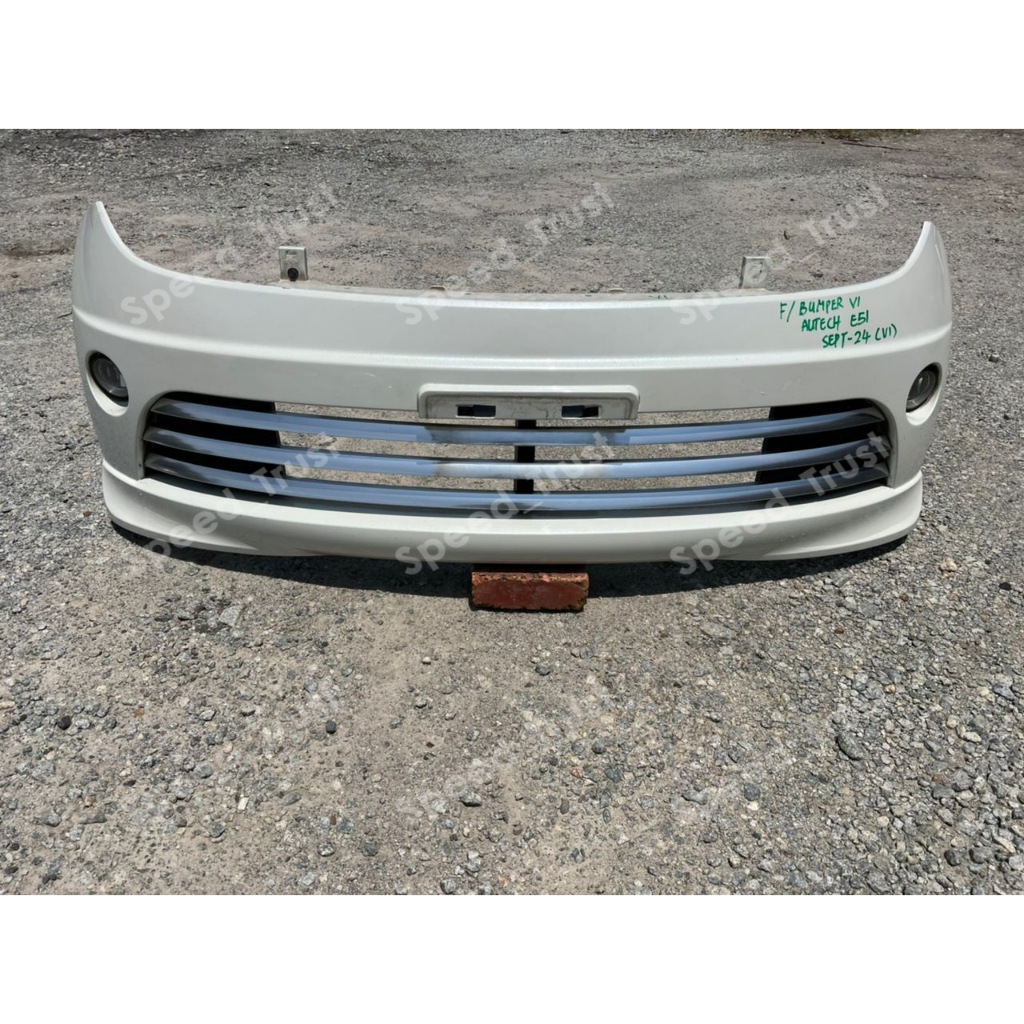 JDM Used Original Front Bumper Depan Spotlight Fog Lamp Autech V1 PFL Nissan Elgrand E51 Japan ...