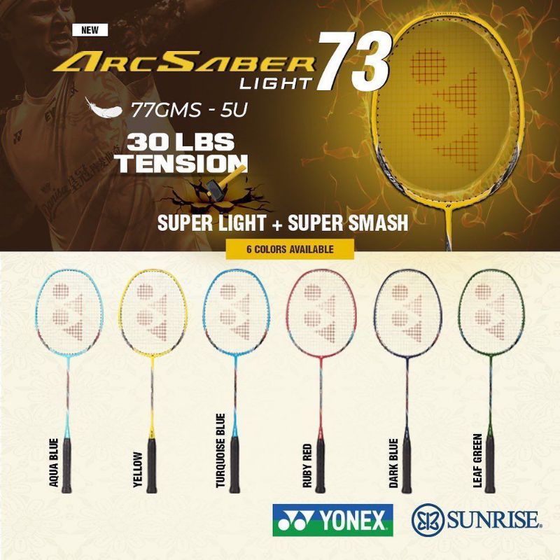 YONEX ARCSABER 73 LIGHT BADMINTON RACKET | Shopee Malaysia