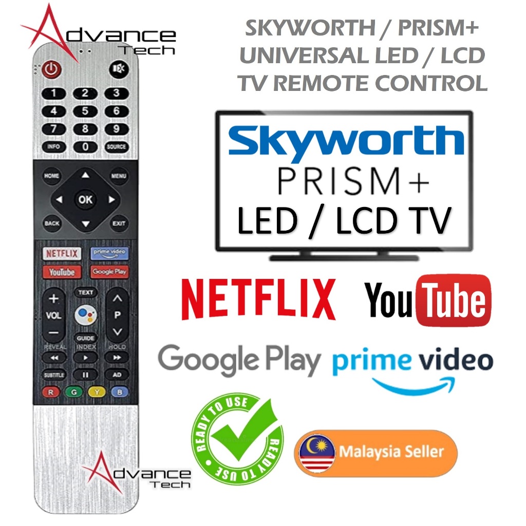 SKYWORTH COOCAA Android SmartTV Remote Control PRISM+ TV Remote ...