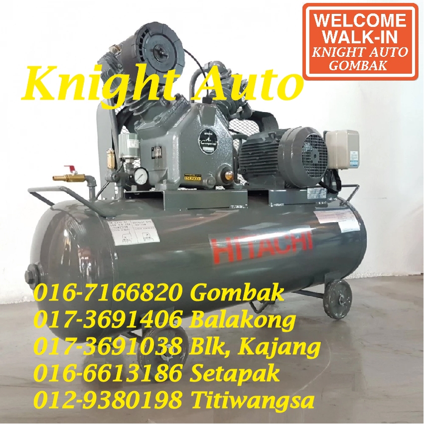 Hitachi Bebicon Oil Flooded Air Compressors 3.7P-9.5V5A 5hp 8bar ...