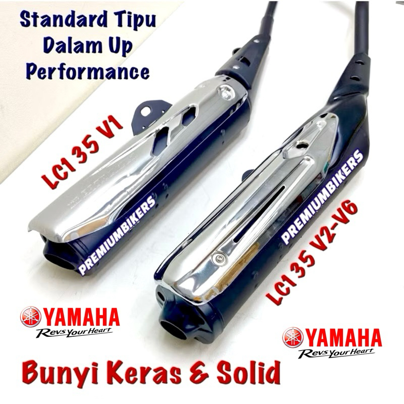 LC135 EXHAUST LC 4S 5S NEW V1 V2 V3 V4 V5 V6 V7 V8 FI EKZOS MUFFLER PIPE STANDARD KILANG YAMAHA ...